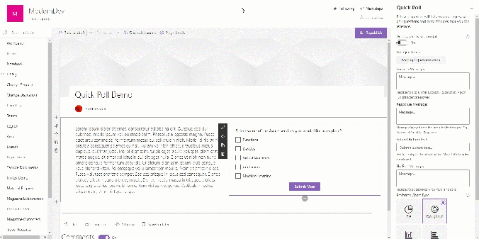 SPFx – Quick Poll | Knowledge Share