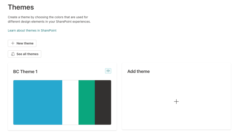 Brand Colors Using SharePoint Brand Center | Knowledge Share