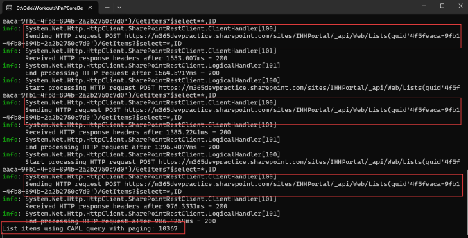 How to use PnP.Core SDK to query Large List in SharePoint Online ...