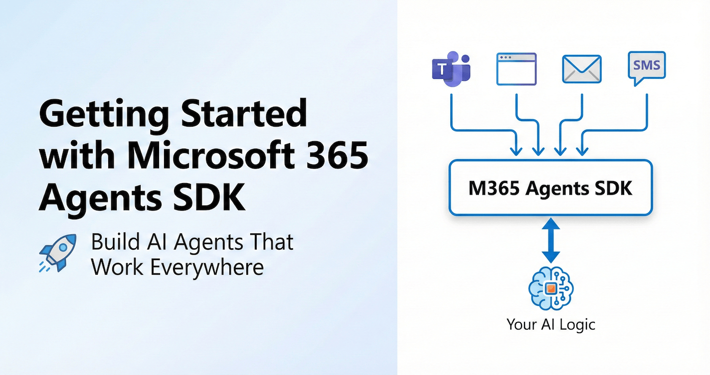 Part 1 - Getting Started With M365 Agents SDK - Knowledge Share